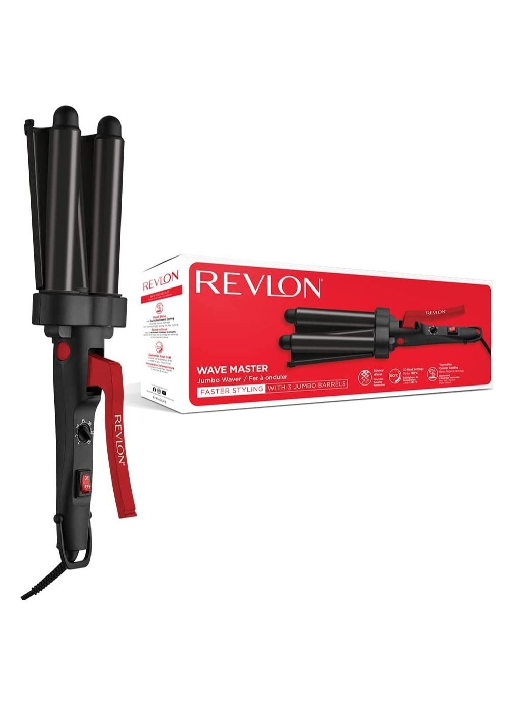 Wave master Jumbo Straightener waver Faster styling With 3 jumbo barre ...